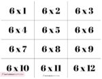 Free Printable Multiplication Flash Cards | SaturdayGift
