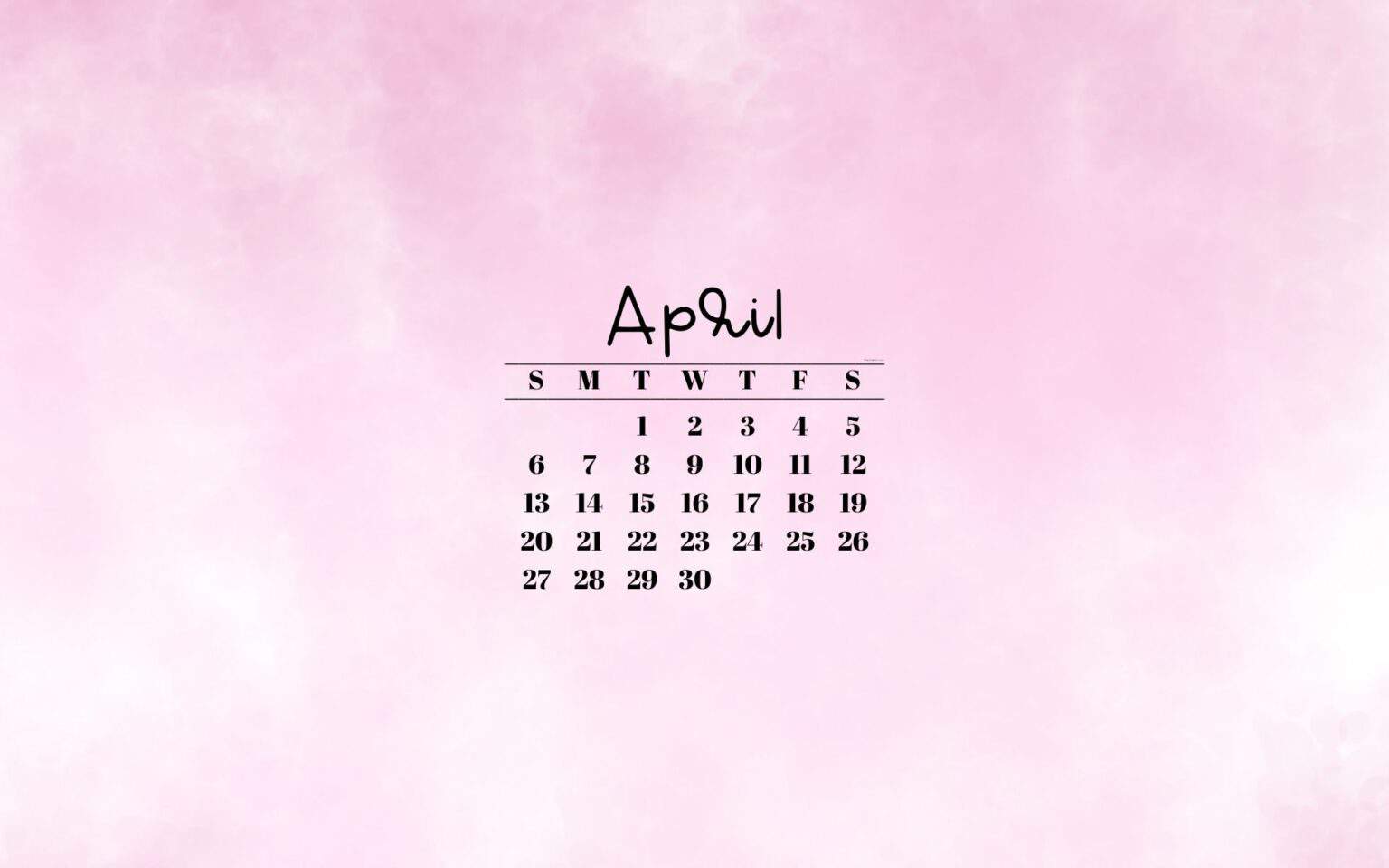 April Desktop Wallpaper - 21 Cute & Free April 2025 Calendar Backgrounds