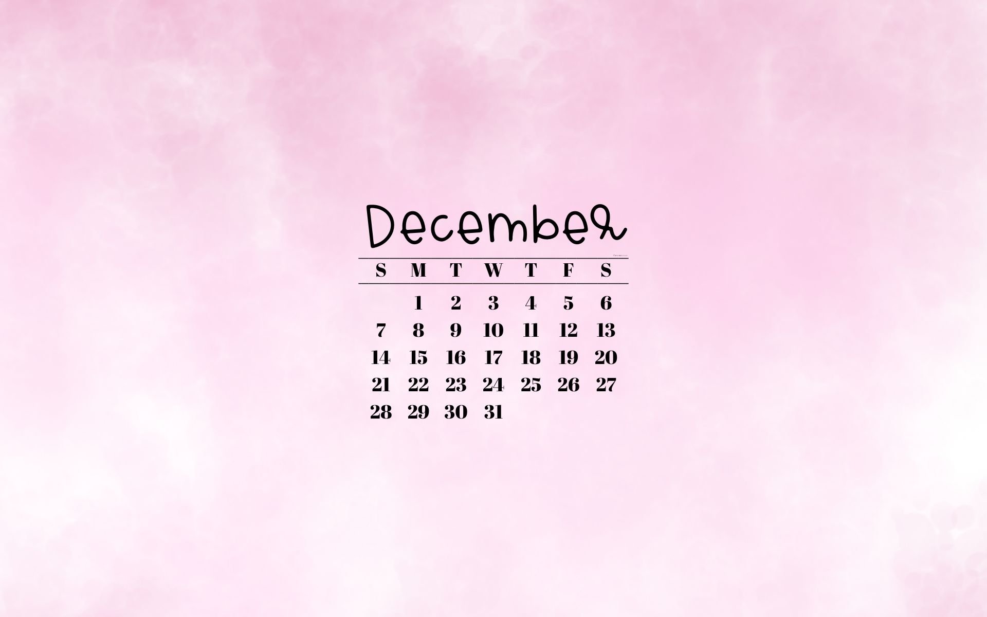 December Desktop Wallpaper - 21 Cute & Free December 2025 Calendar ...