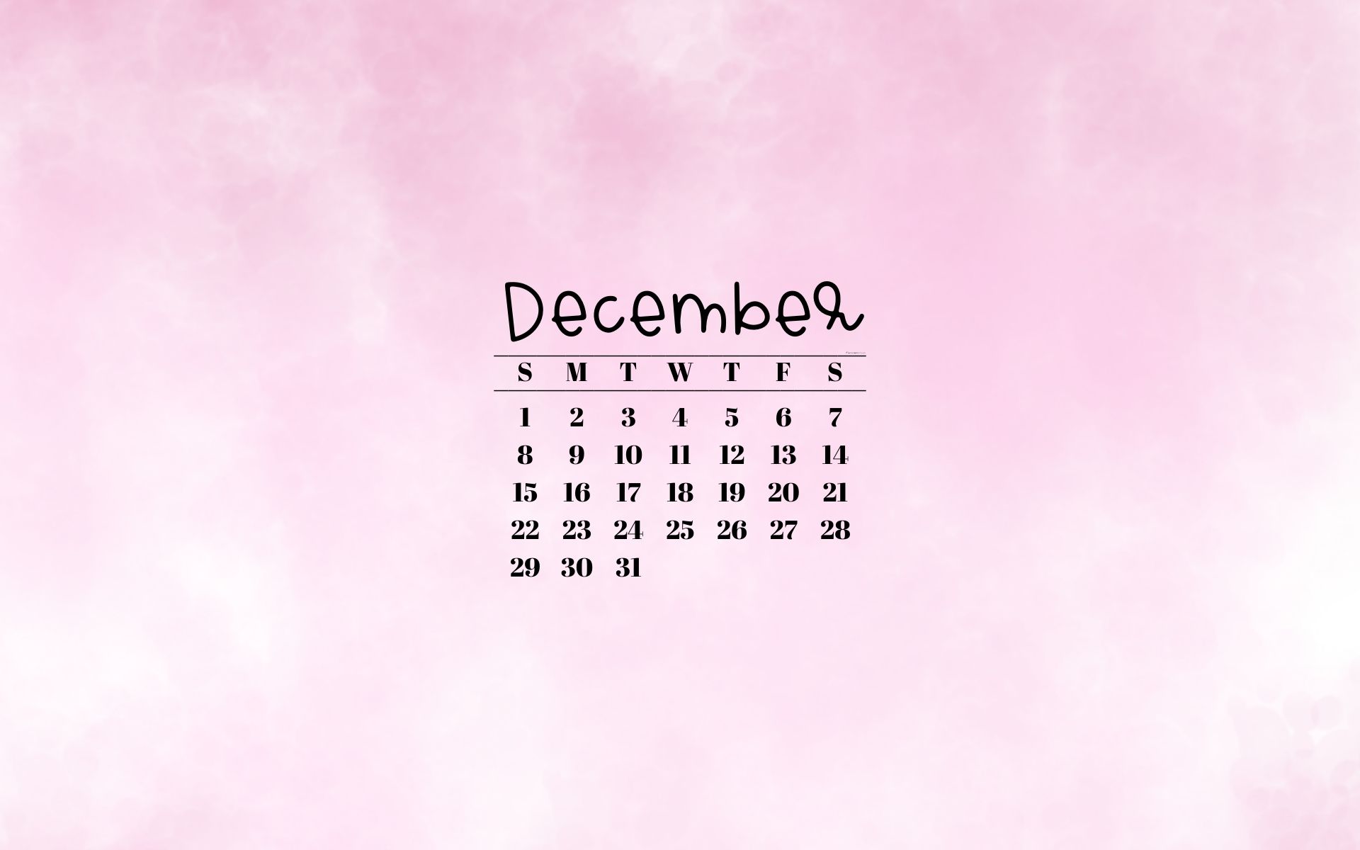 December Desktop Wallpaper - 21 Cute & Free December 2024 Calendar ...