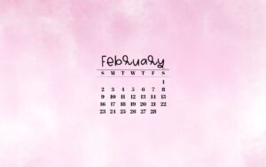 February Desktop Wallpaper - 21 Cute & Free February 2025 Calendar ...
