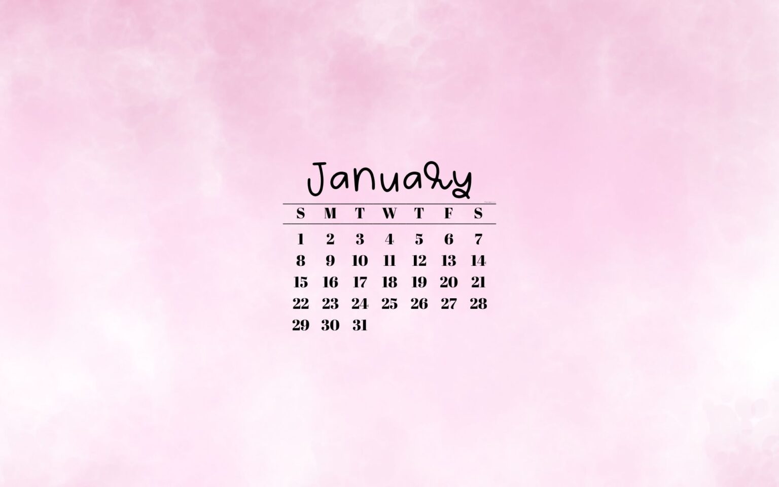 January Desktop Wallpaper - 21 Cute & Free January 2023 Calendar ...