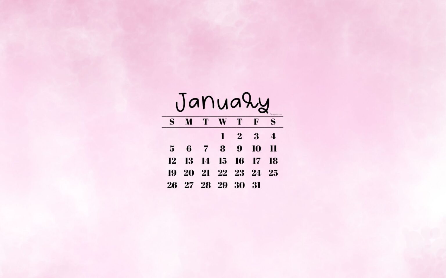 January Desktop Wallpaper - 21 Cute & Free January 2025 Calendar ...