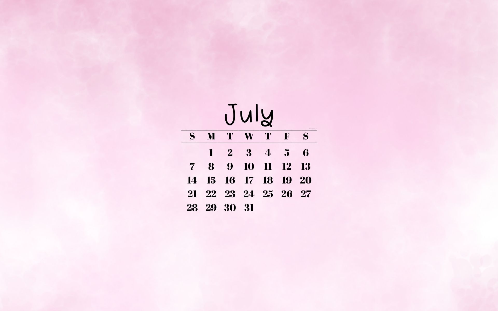 July Desktop Wallpaper - 21 Cute & Free July 2024 Calendar Backgrounds