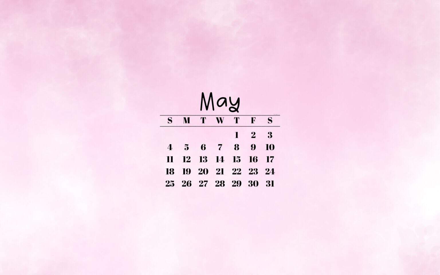 May Desktop Wallpaper - 21 Cute & Free May 2025 Calendar Backgrounds