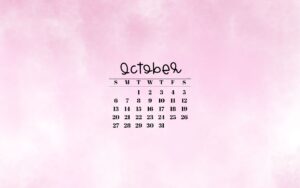 October Desktop Wallpaper - 21 Cute & Free October 2024 Calendar ...