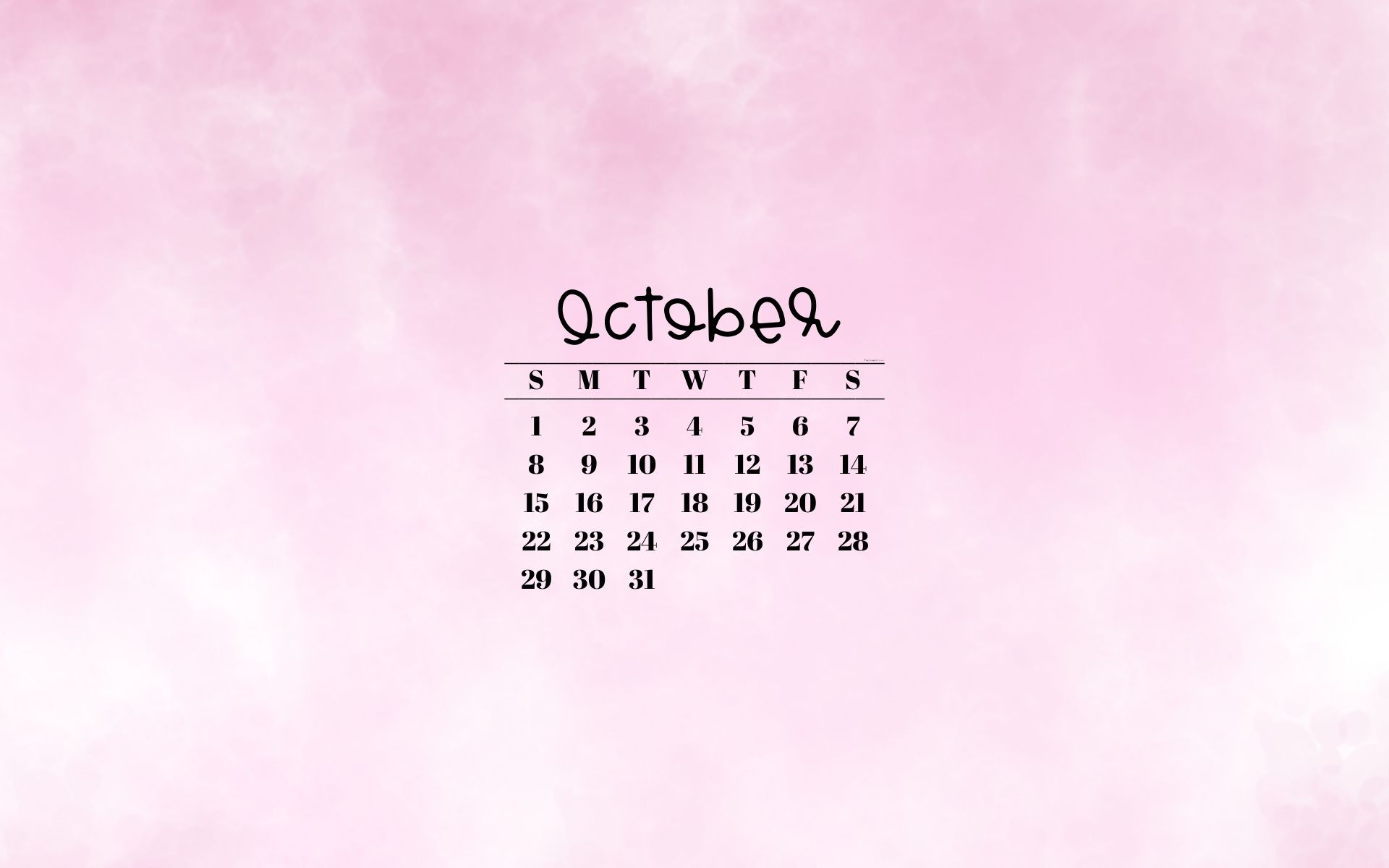 October Desktop Wallpaper - 21 Cute & Free October 2023 Calendar ...