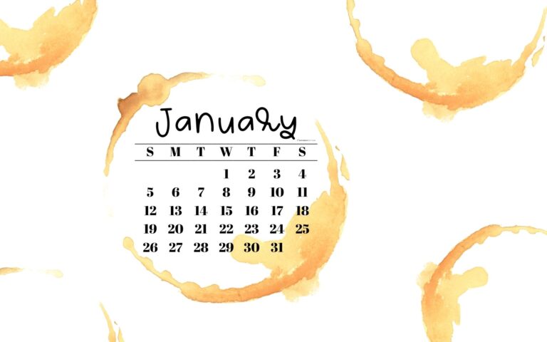 January Desktop Wallpaper - 21 Cute & Free January 2025 Calendar ...