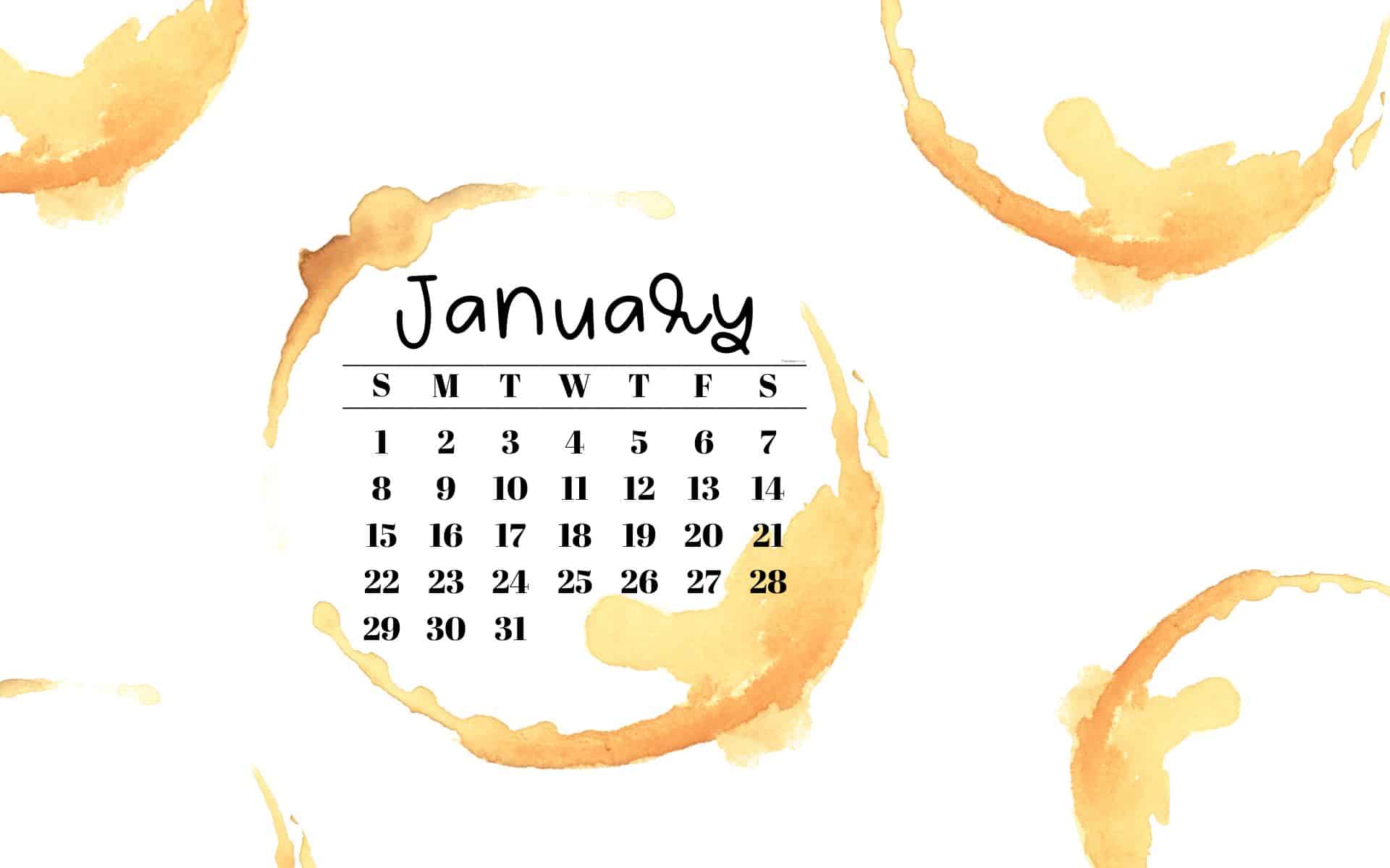January Desktop Wallpaper - 21 Cute & Free January 2023 Calendar ...