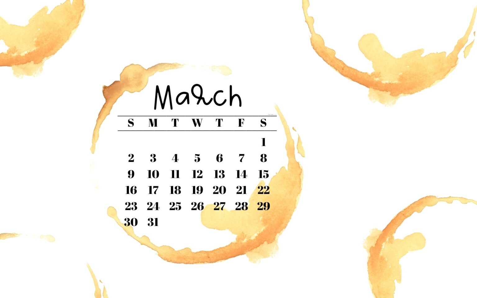 March Desktop Wallpaper - 21 Cute & Free March 2025 Calendar Backgrounds