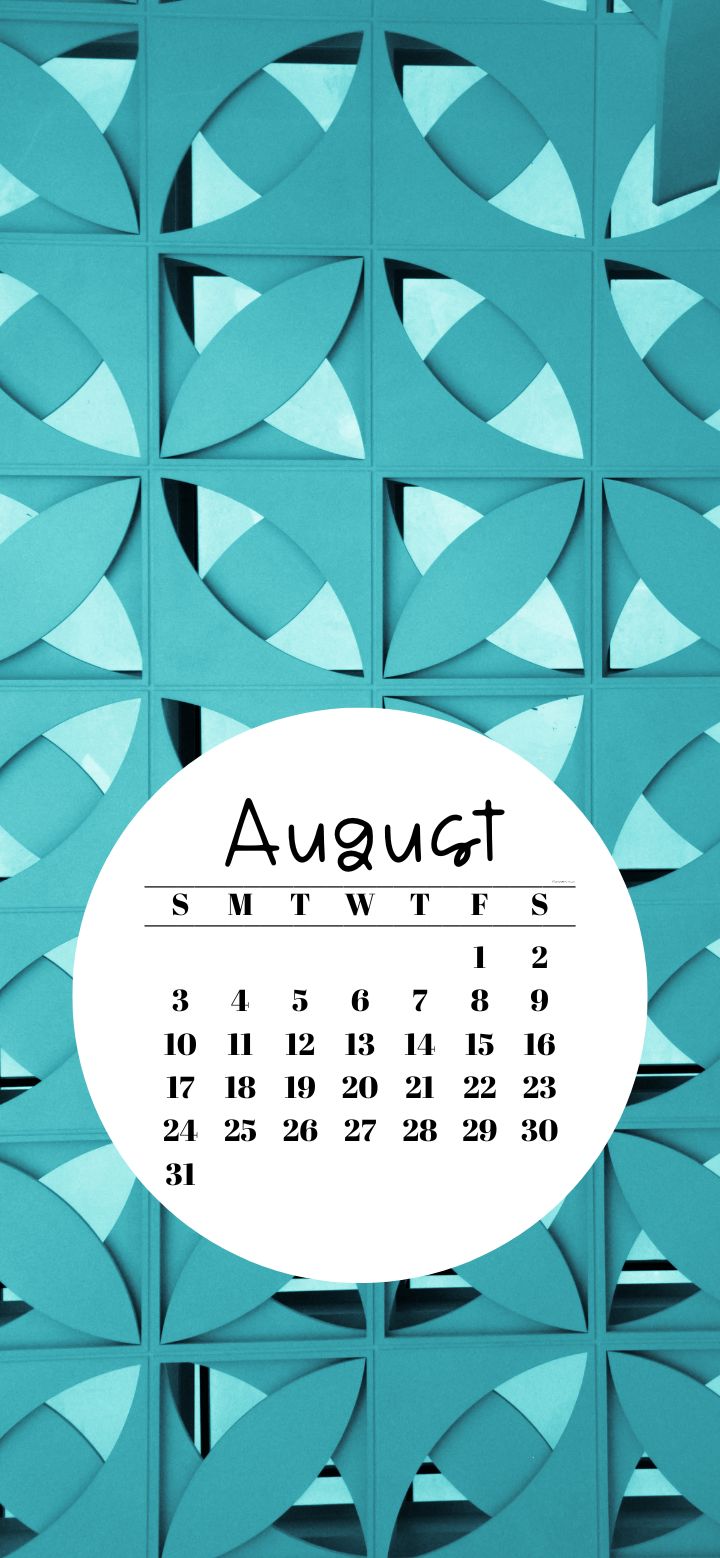 August 2025 Calendar Wallpaper - 38 Cute Backgrounds For Your iPhone