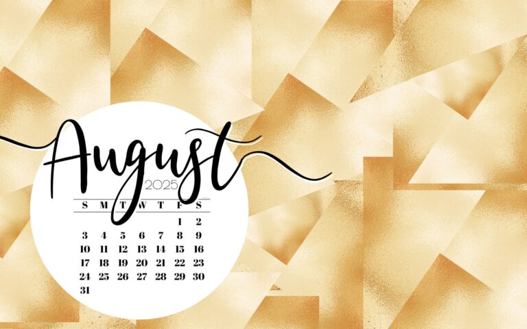 August Desktop Wallpaper - 21 Cute & Free August 2025 Calendar Backgrounds
