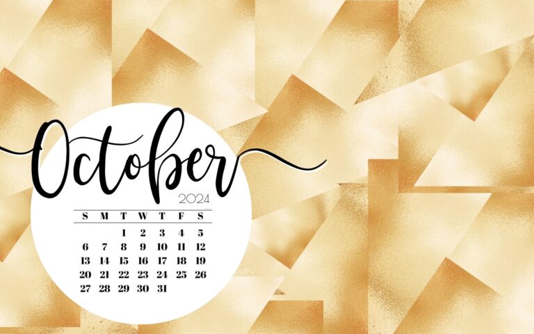 October Desktop Wallpaper - 21 Cute & Free October 2024 Calendar ...