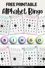 Alphabet Bingo Printable - Cute & Free ABC Bingo Cards | SaturdayGift