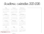 25/26 School Year Calendar printables - 17 Academic Calendars 2025-2026