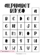 Alphabet Bingo Printable - Cute & Free ABC Bingo Cards | SaturdayGift