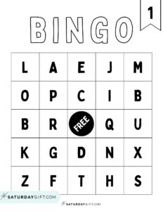 Alphabet Bingo Printable - Cute & Free ABC Bingo Cards | SaturdayGift