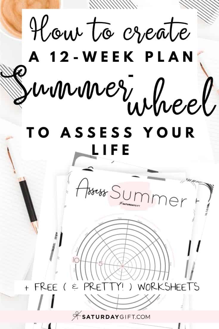 How to assess your life with the Summer Wheel of Life {Free worksheet}