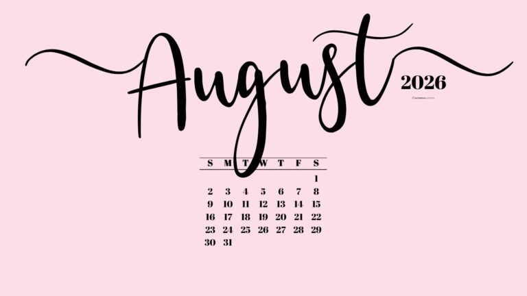 August Desktop Backgrounds – 55 Free Calendar Wallpapers