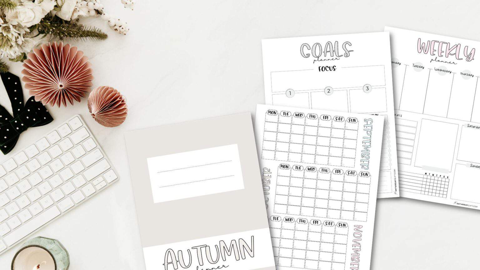 Autumn Planner - 21 Pages - Cute & Free Printables