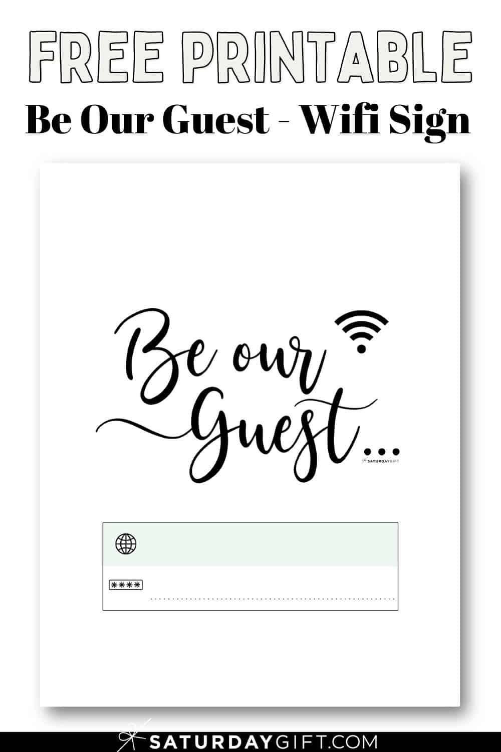WiFi Password Sign - 11 Cute & Free Printable Templates