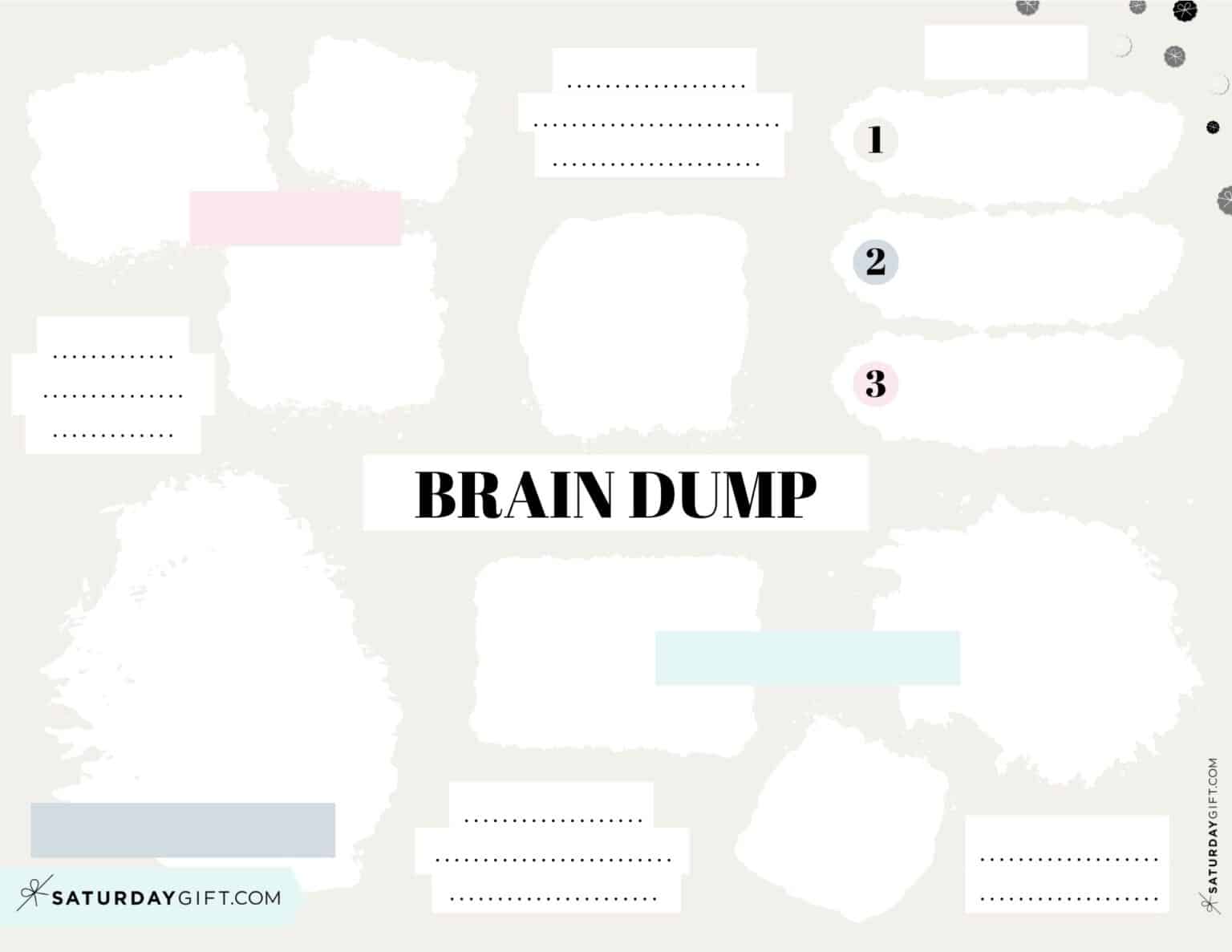 Brain Dump Templates - 23 Cute & Free Printables