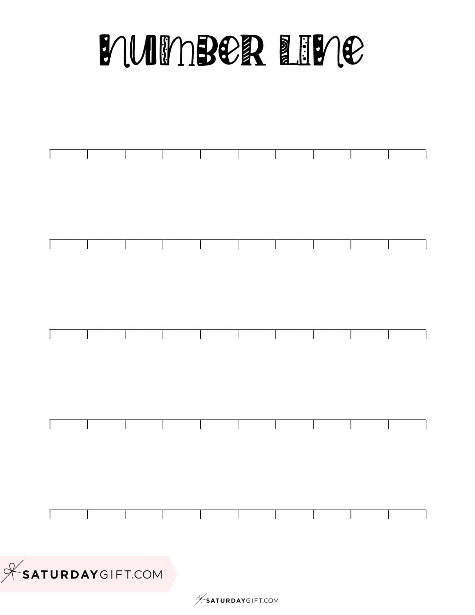Number Line 0 to 1 - 6 Cute & Free Printable Worksheets