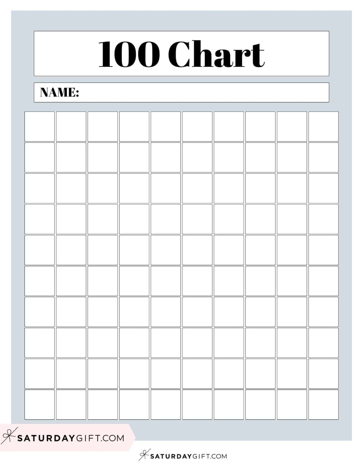 Hundreds Chart Printable - 19 Free Numbers 1 to 100 worksheets ...