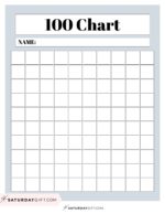 Hundreds Chart Printable - 19 Free Numbers 1 to 100 worksheets ...