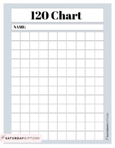 120 Chart Printable - 16 Free Number Charts to 120 Worksheets ...