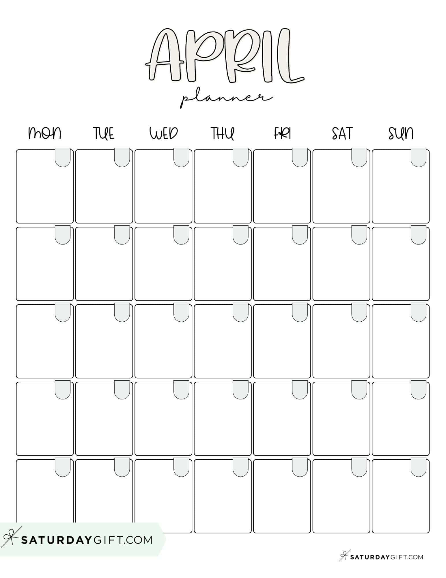 Spring Planner - 21 Pages - Cute & Free Printables