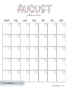Summer Planner - 21 Cute & Free Printables