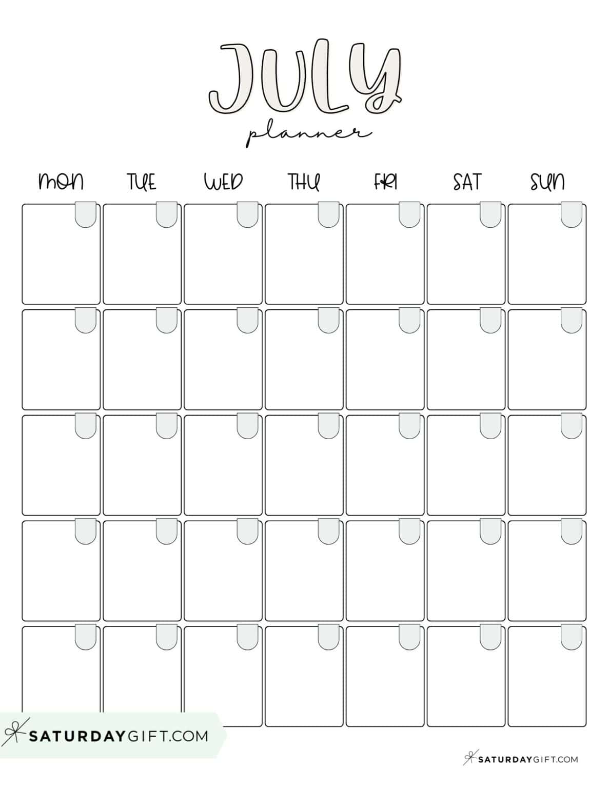 Summer Planner - 21 Cute & Free Printables