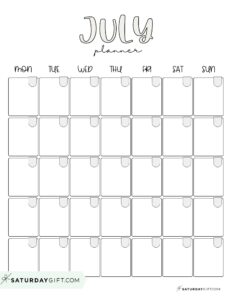 Summer Planner - 21 Cute & Free Printables
