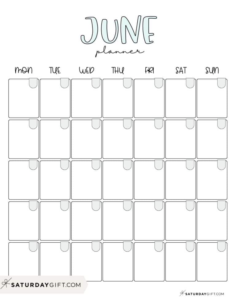 Summer Planner - 21 Cute & Free Printables