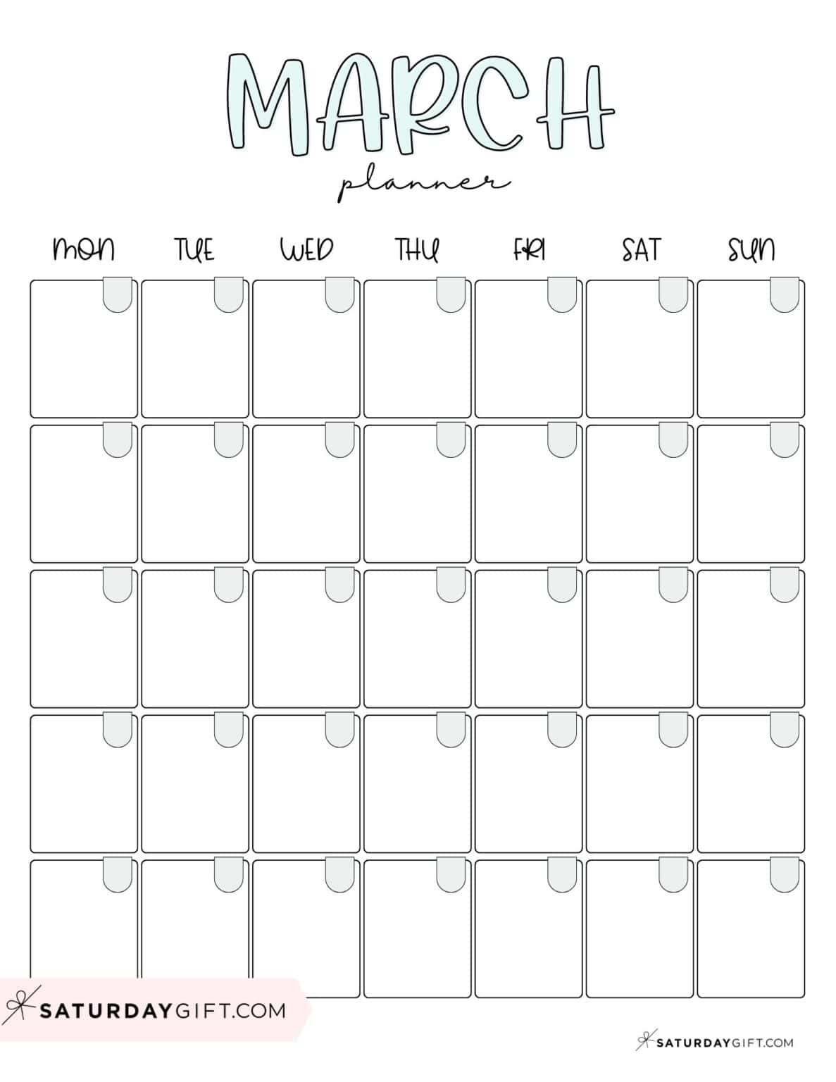 Spring Planner - 21 Pages - Cute & Free Printables