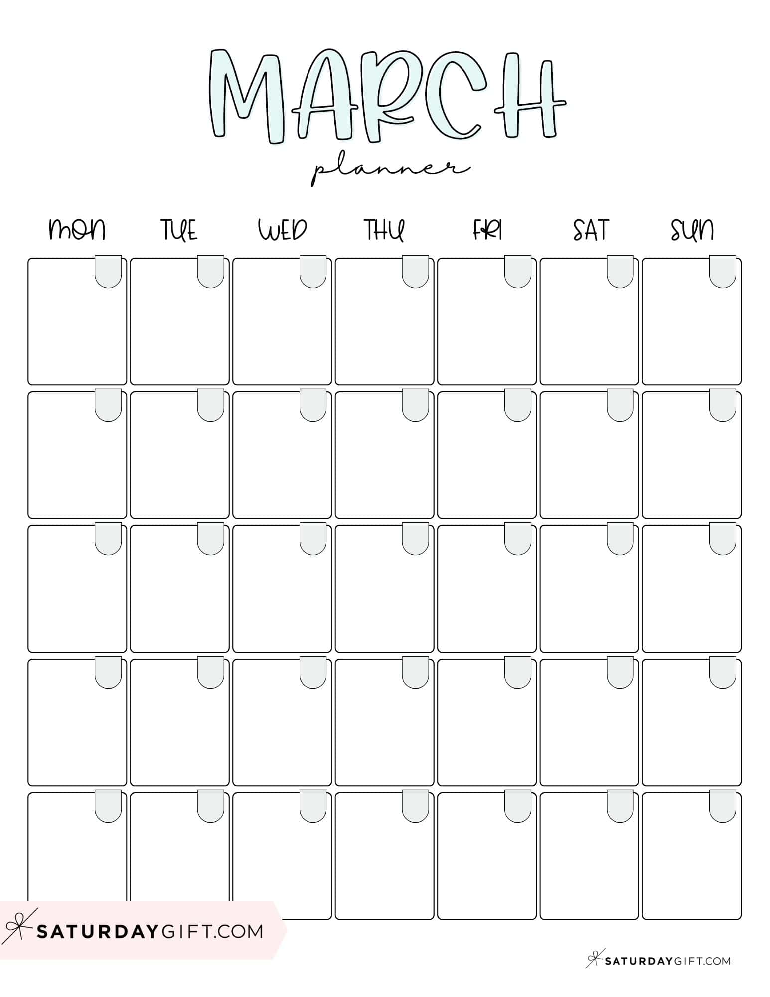 Spring Planner - 21 Pages - Cute & Free Printables