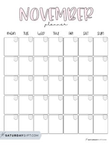 Autumn Planner - 21 Pages - Cute & Free Printables