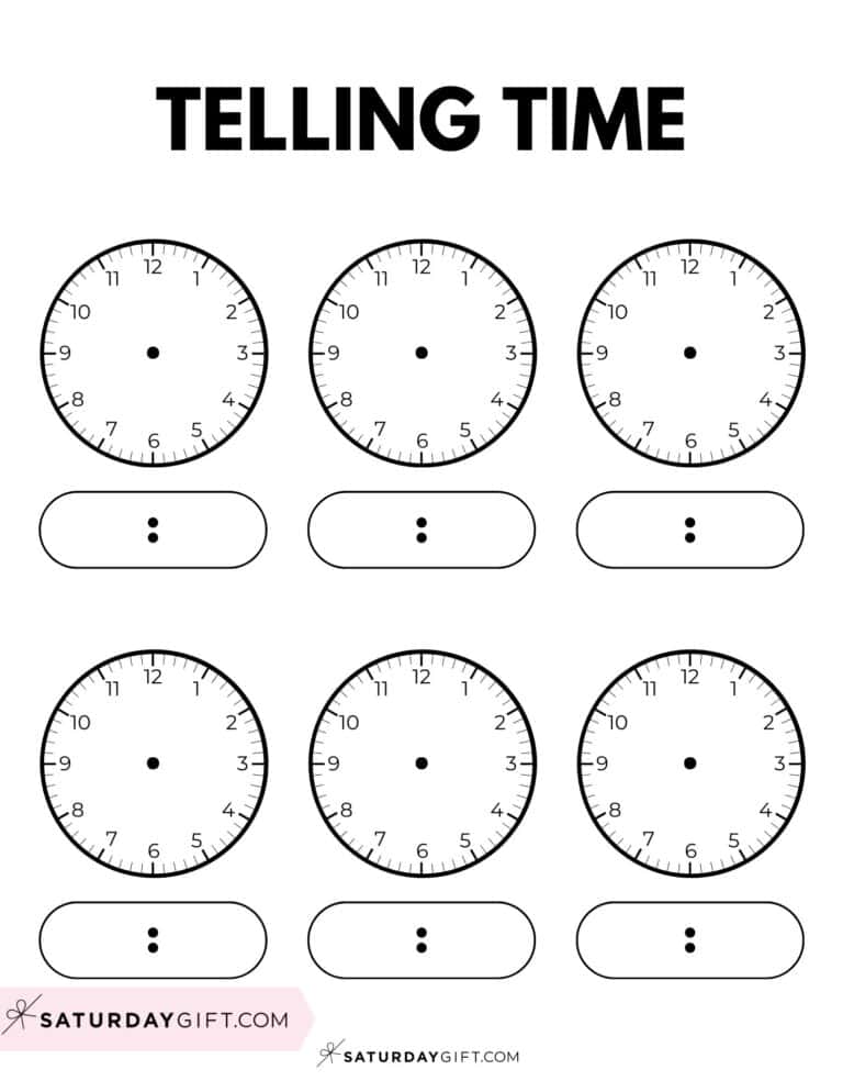 Telling Time Worksheets & Posters - 11 Free Printables