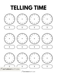 Telling Time Worksheets & Posters - 11 Free Printables