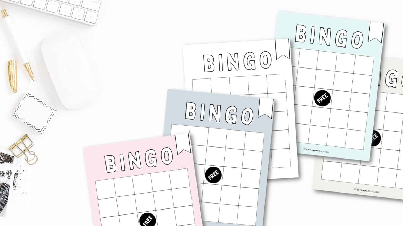 Cute & Free Printable Bingo Cards - 30 Cards + Calling Sheet | SaturdayGift
