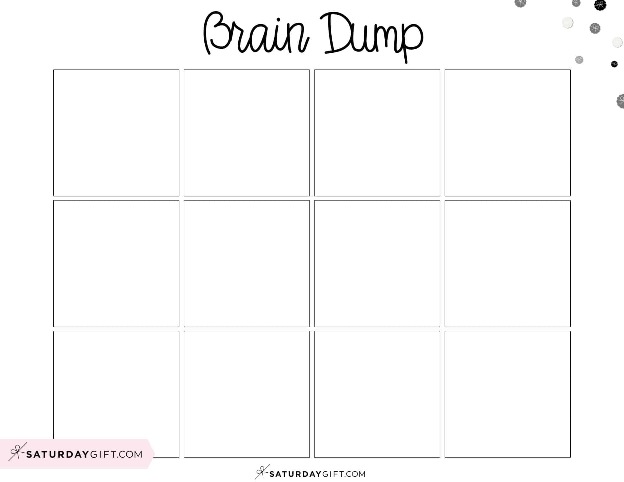 Brain Dump Worksheet - 23 Cute & Free Printables