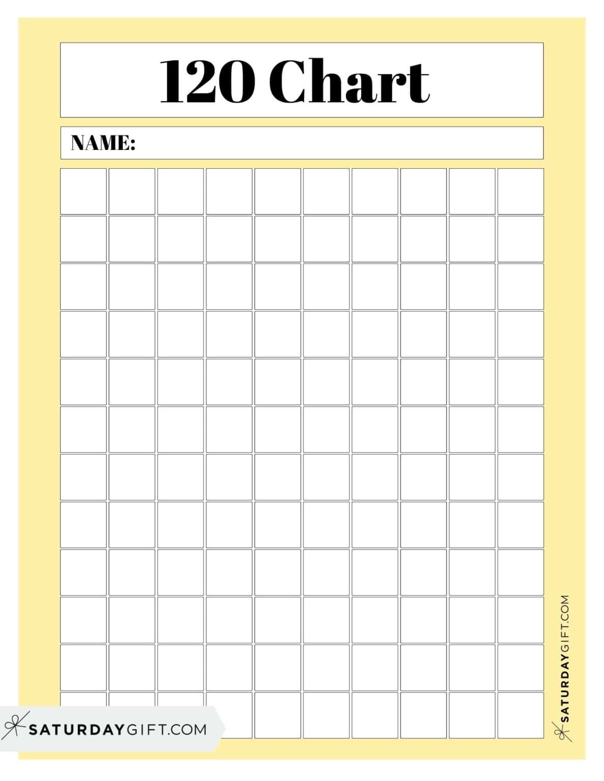 120 Chart Printable - 16 Free Number Charts to 120 Worksheets ...