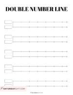 Double Number Line - 4 Cute & Free Printable Blank Worksheets