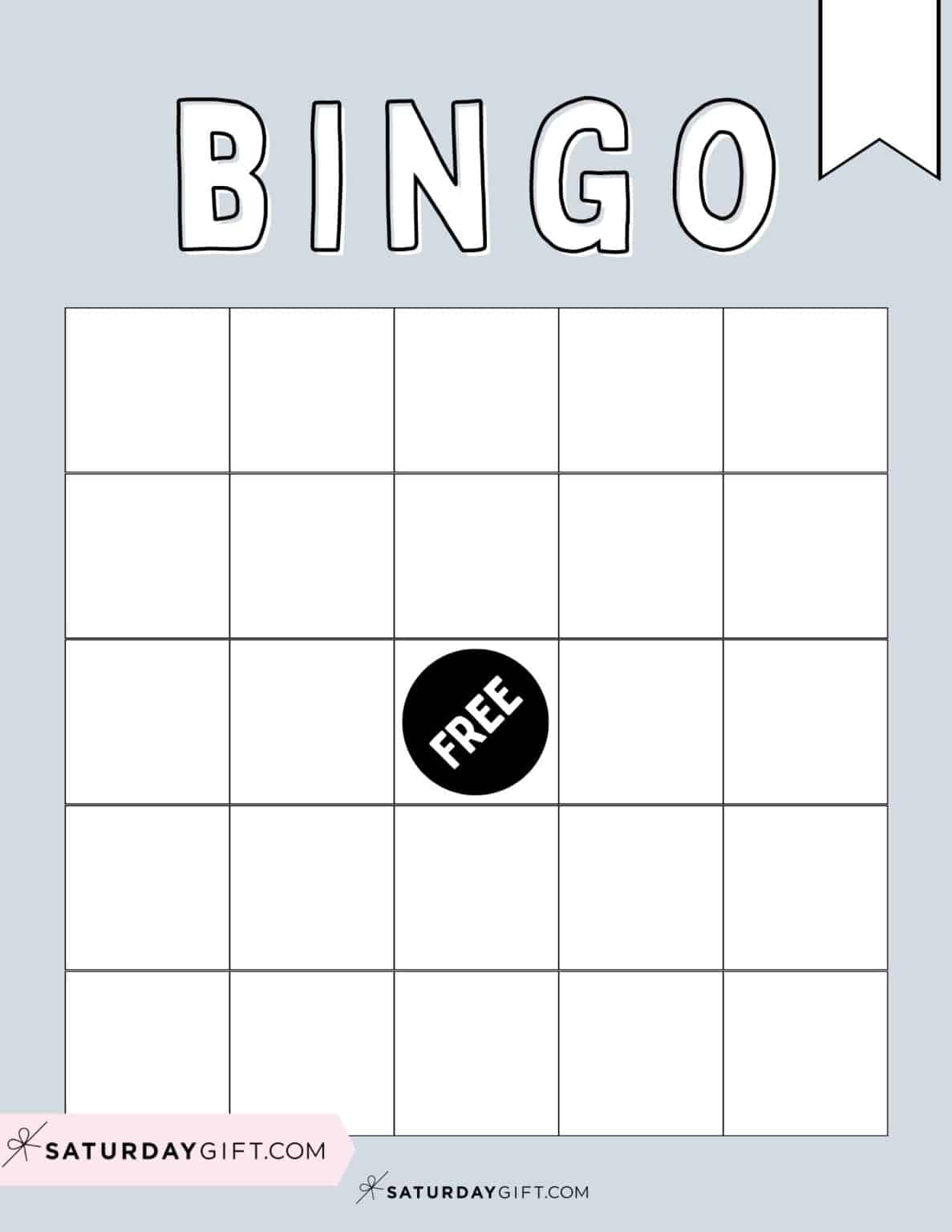 Cute & Free Printable Bingo Cards - 30 Cards + Calling Sheet | SaturdayGift