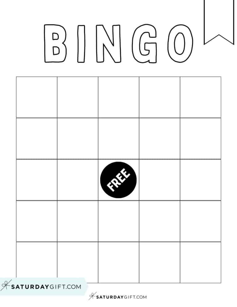 Cute & Free Printable Bingo Cards - 30 Cards + Calling Sheet | SaturdayGift