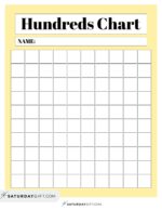 Hundreds Chart Printable - 19 Free Numbers 1 to 100 worksheets ...