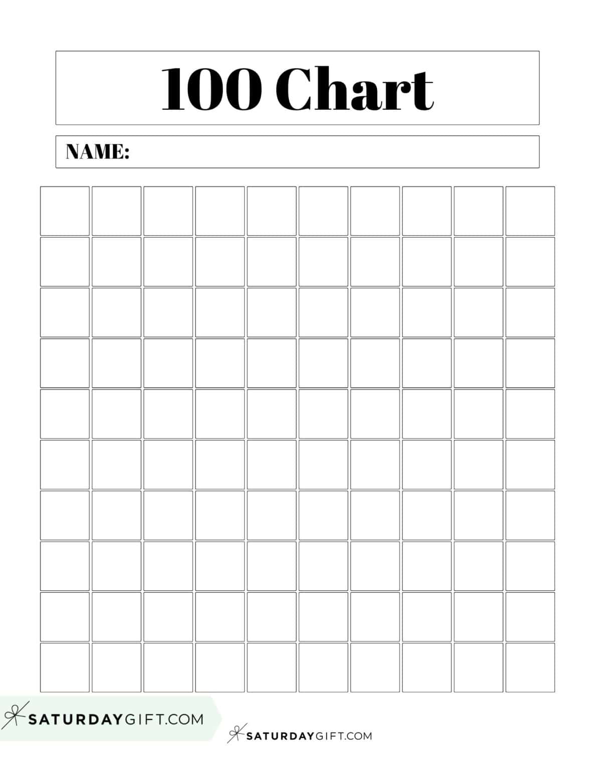 Hundreds Chart Printable - 19 Free Numbers 1 to 100 worksheets ...