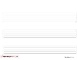 Blank Sheet Music - 100+ Free Printable Staff Paper Templates ...