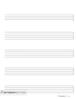 Blank Sheet Music - 100+ Free Printable Staff Paper Templates ...